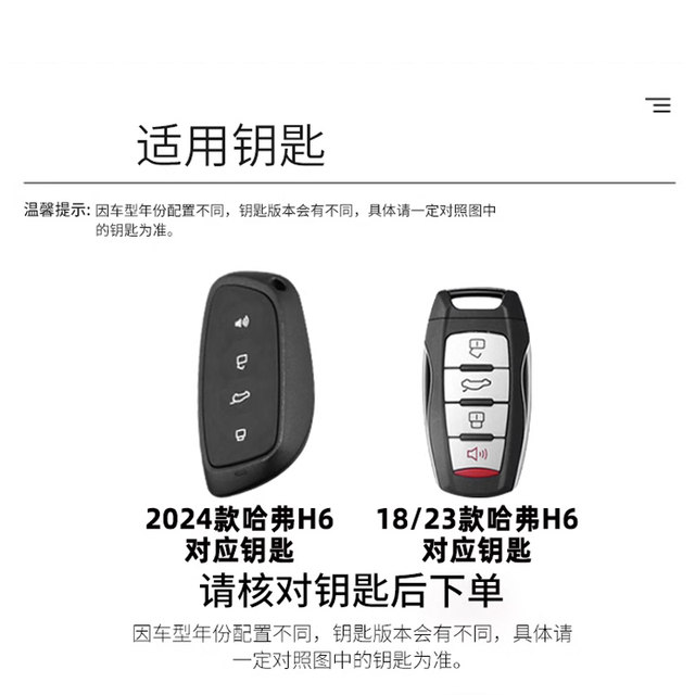 2024 new Haval H6 special key cover fourth generation Great Wall Haval ...