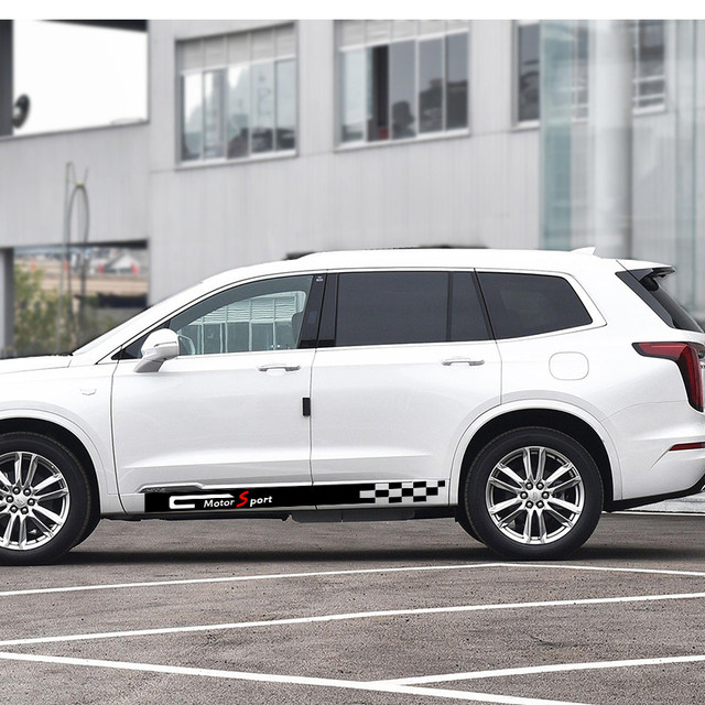 Car side skirt pull-up car stickers, personalized sports modification ...