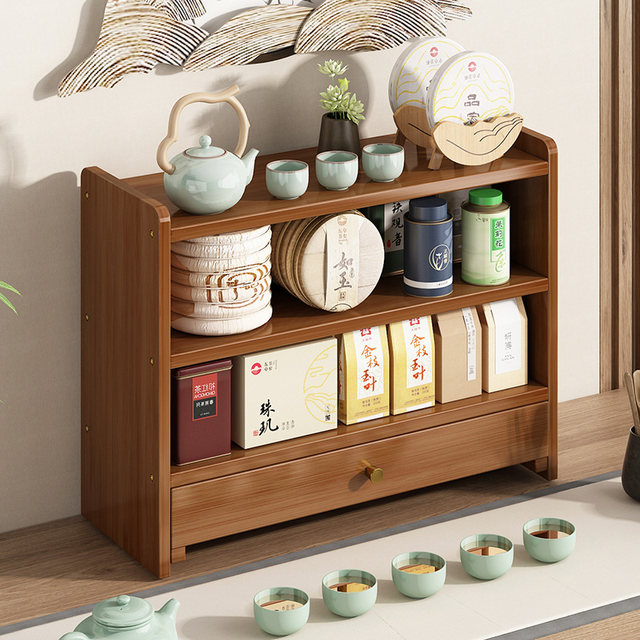 Desktop water cup tea set tea rack office countertop kitchen table ...