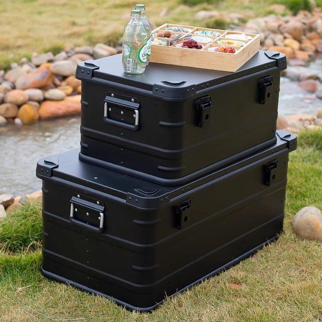 HEYFISH aluminum box outdoor camping aluminum alloy storage box ...