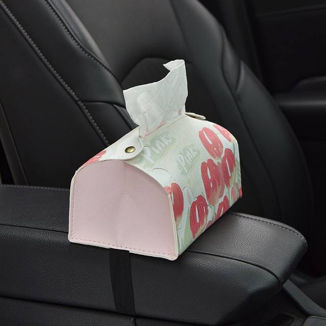 Creative car tissue box cute car hanging paper draw box car handrail ...