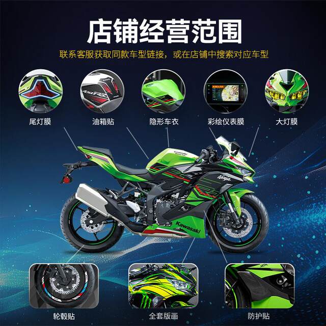 Applicable to 24 Guangyang RacingH150 stickers, drawing prints ...