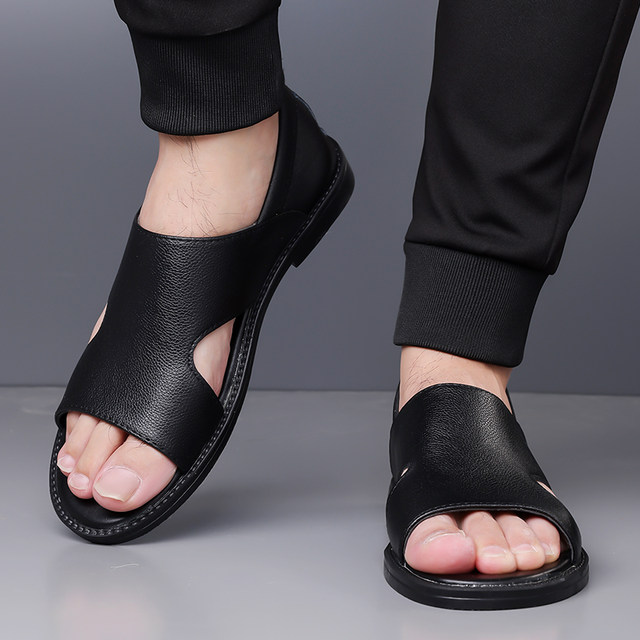 Summer men's sandals 2025 new breathable non-slip soft-soled sandals ...