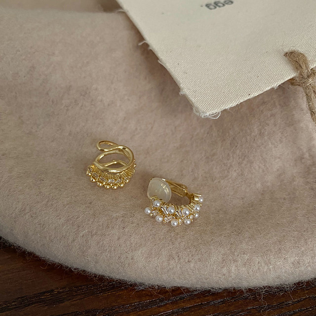 French high -level sensor pearl pearl ear clip no ear pierced painless ...