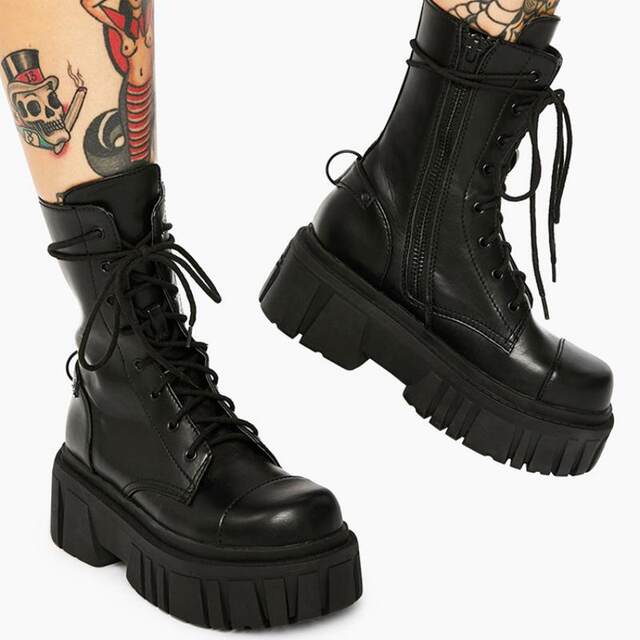 2025 Spring and Autumn New Thick Sole Heightening Leather Short Boots ...
