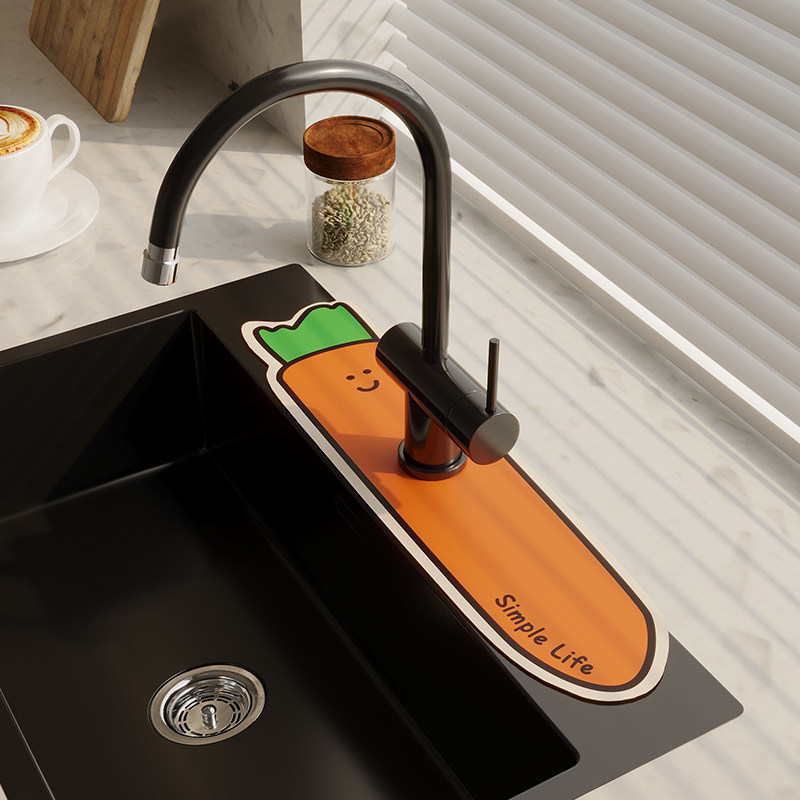 Kitchen Diatom Mud Absorbent Pad - Table Pool Drain Pad for Bathroom Faucet