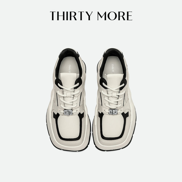 Thirty More women's 2025 autumn new square-toe casual shoes versatile ...