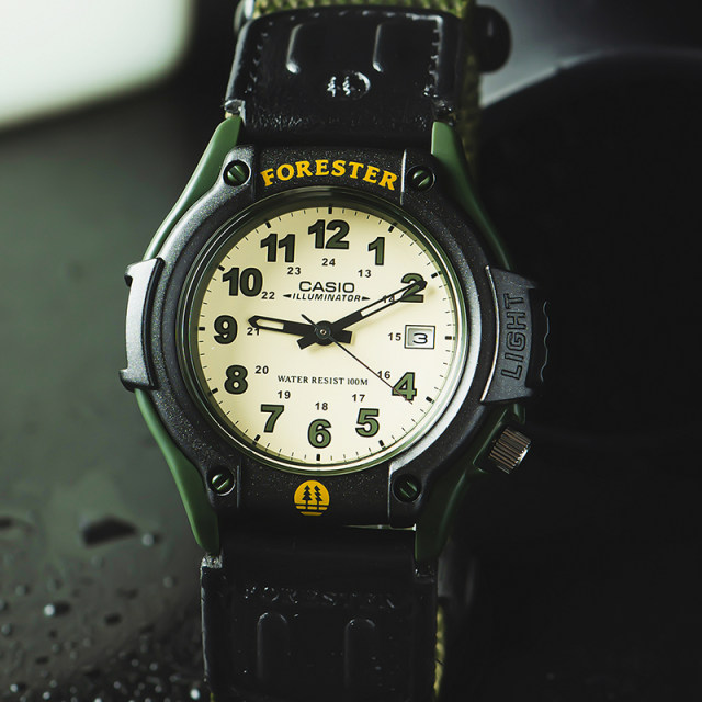 Casio student watch men's forest e-meter Forester retro sports female ...