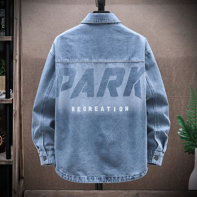 Gradient denim jacket Men's spring and autumn tide brand young students ...