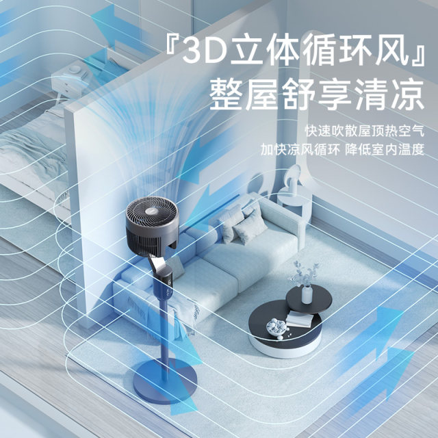 Haier air circulation fan voice electric fan household small shaking ...