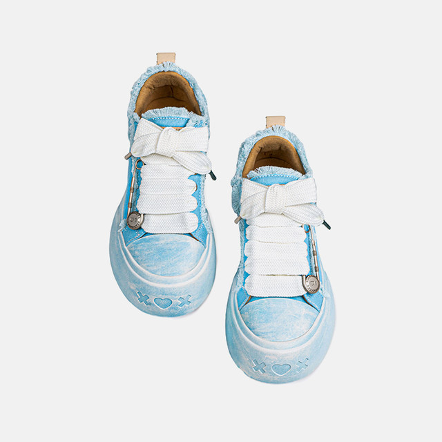 SOAP Opera broken ice bubble shoes thick soles of the canvas shoes ...