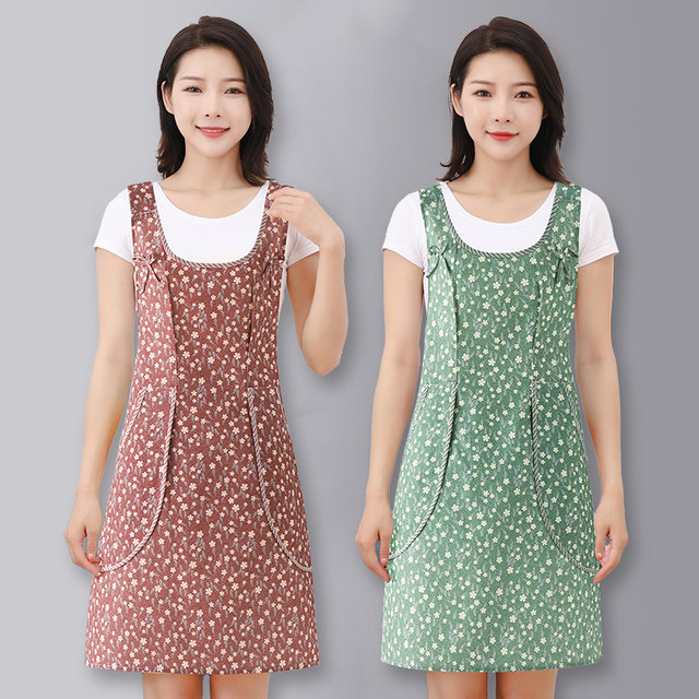 Apron Home Kitchen Protection Clothes Pure Cotton Cooking 2025 New ...