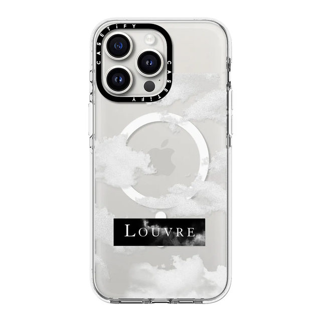 Spot Louvre co-branded CASETiFY white cloud suitable for Apple iPhone15 ...