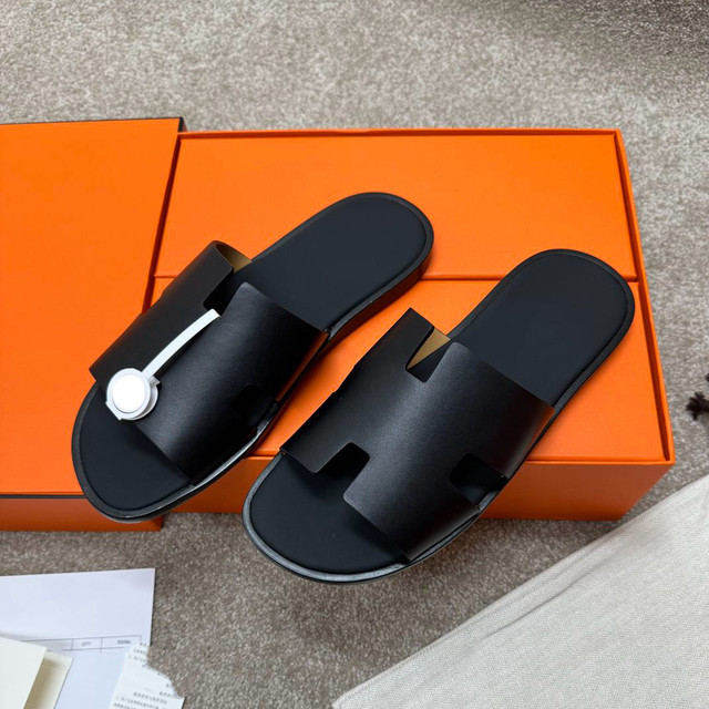 Men's genuine leather sandals, full cowhide European station h slippers ...