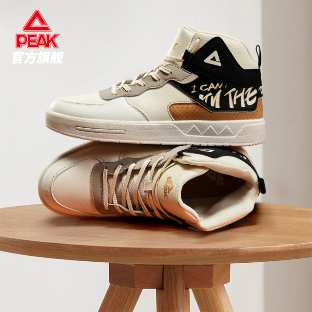 Peak high -top shoes men's autumn new warm couple sports shoes women's ...