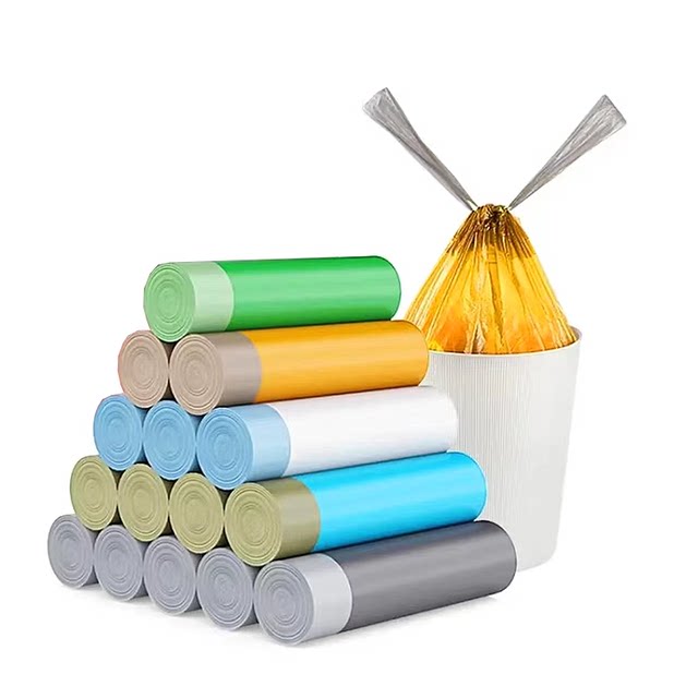 Drawstring garbage bag thickened portable kitchen dormitory automatic ...