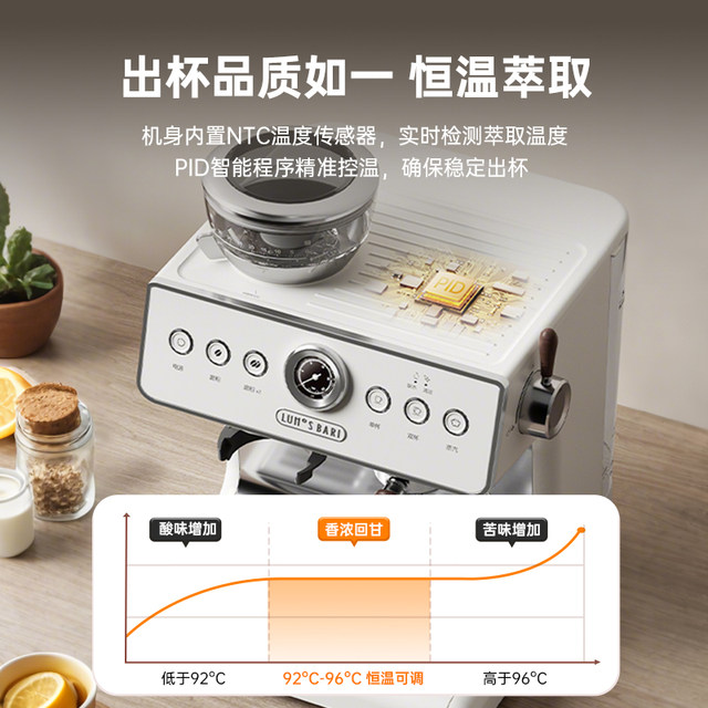 Lumo Solar coffee machine small household Italian semi-automatic ...