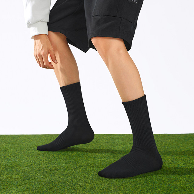 Han cotton socks men's middle socks boat socks summer antibacterial and ...