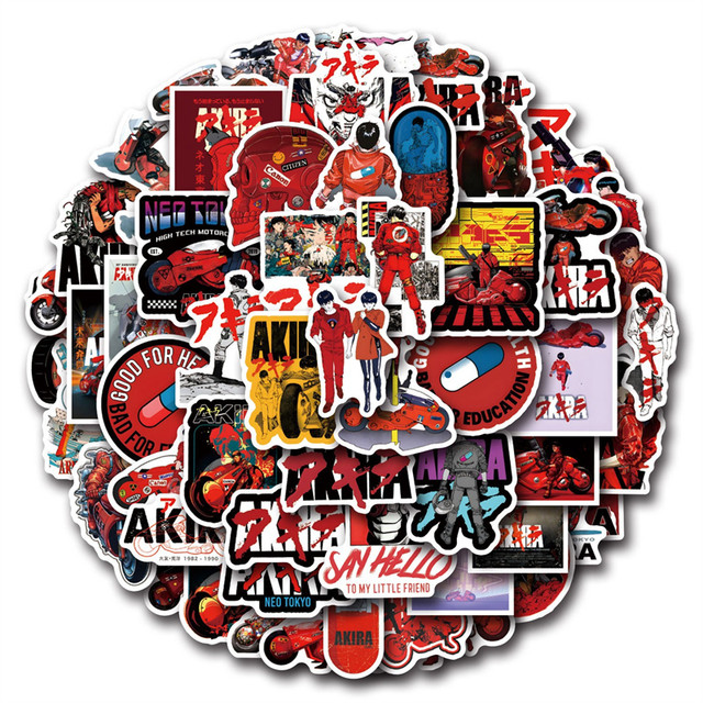 55 cartoon Akira Aquira peripheral anime stickers decorative laptop ...