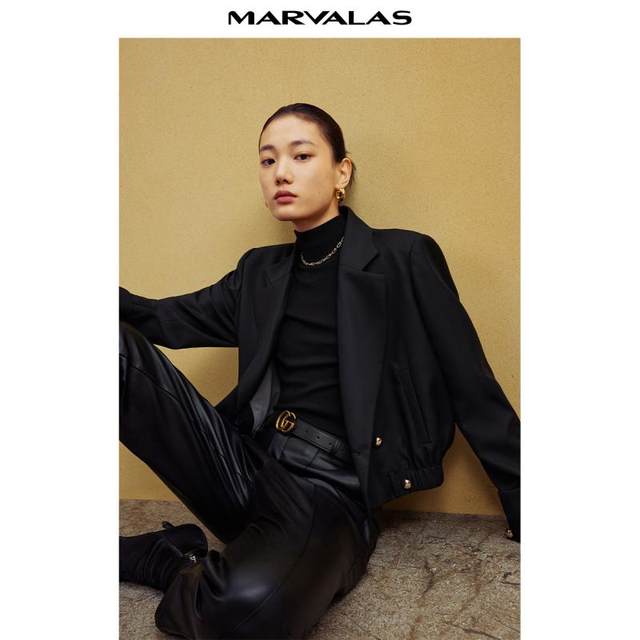 Mandeshi wool short jacket 2025 spring new Korean version small suit ...