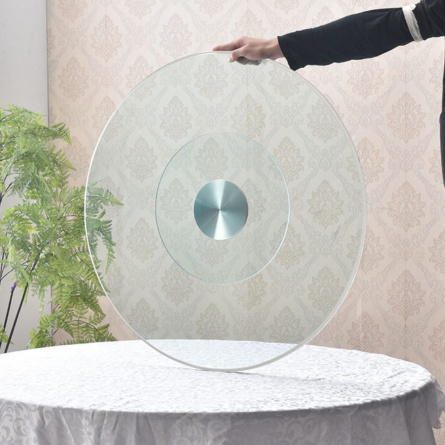 Dining table turntable tempered glass round household table rotating ...