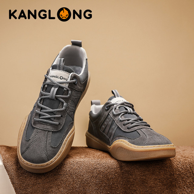 Kanglong men's shoes 2025 new casual board shoes men's soft sole low ...