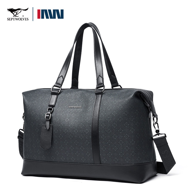 Seven Wolves Crossbody Bag Men's New Large Capacity Travel Bag Business ...