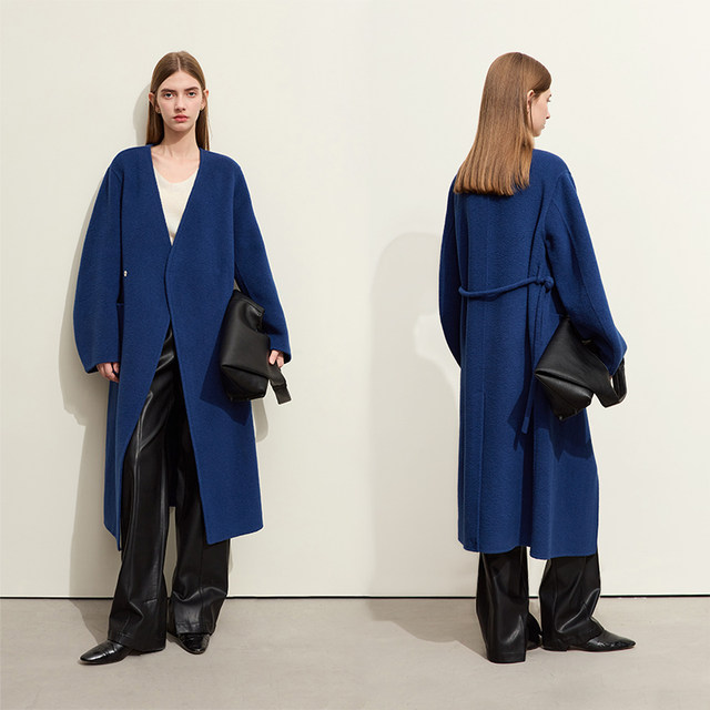 AMII2024 winter new Chinese new Chinese with plate buckle waist rope V ...