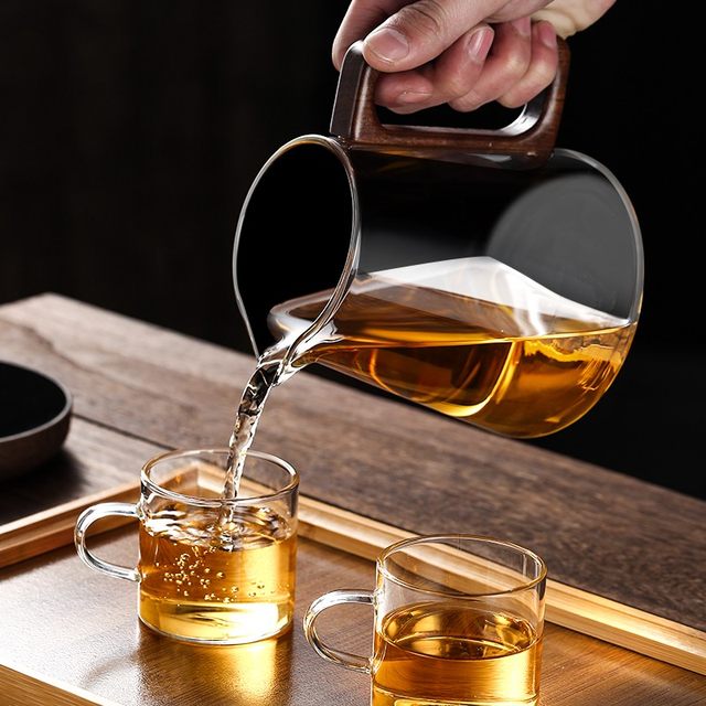 Flowing cup teapot 2025 new tea-making separation cup glass teapot tea ...