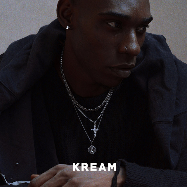 KREAM S925 sterling silver queen pendant male hip hop female INS style necklace