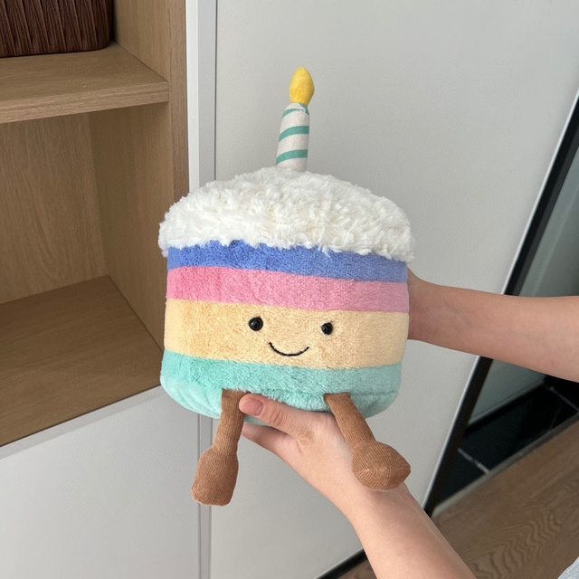 [Jack and Lucy] British genuine Jellycat Rainbow Birthday Cake Patroded ...