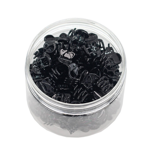 Small grabbing mini clip headwear black hair clip pinching clip simple ...