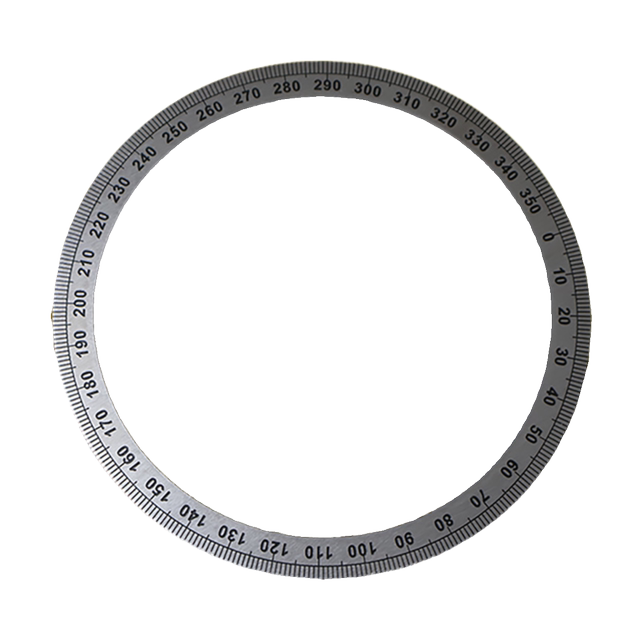 360 degree circular dial angle disc stainless steel round ruler disc ...