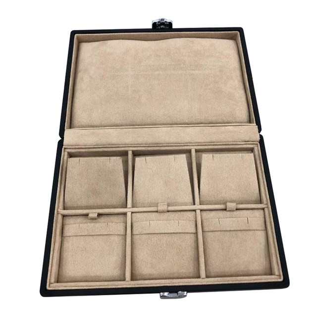 High-end jewelry box jewelry box microfiber jewelry box storage ...