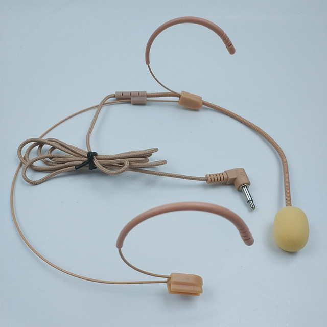 Skin-colored ear-hook loudspeaker microphone for teachers, flesh ...