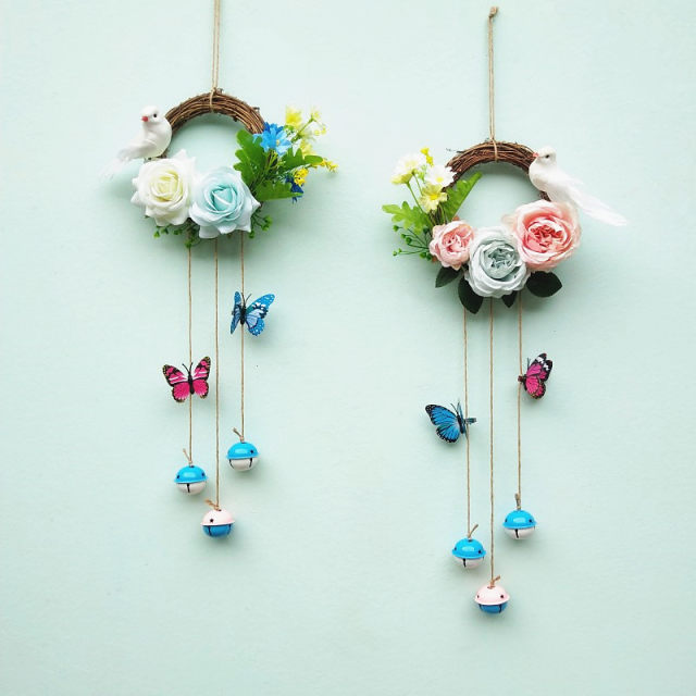 Flower ring decorative wall hanging decoration wall pendant wall ...