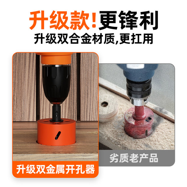 Blue Shengwan Pole Drilling Drill Double Metal Set Wooden Gypsum Panel ...