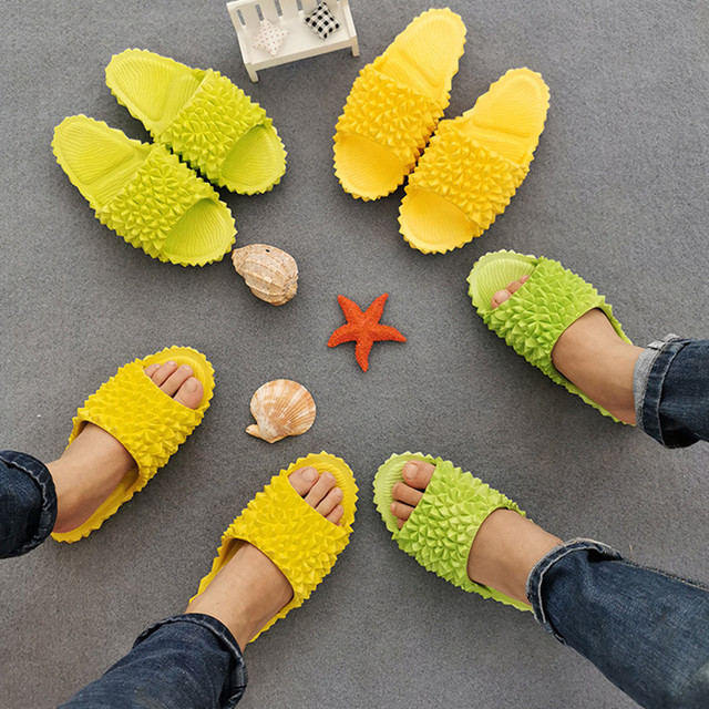 Vietnamese durian slippers for women 2025 new summer internet celebrity ...