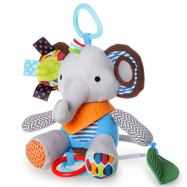 Baby soothing hand puppet bed trailer hanging rattle to coax baby plush ...