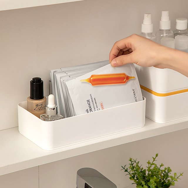 Mirror cabinet storage box partition layered bezel artifact bathroom ...