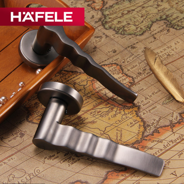 German Hafele HAFELE bedroom door imported copper door handle split ...