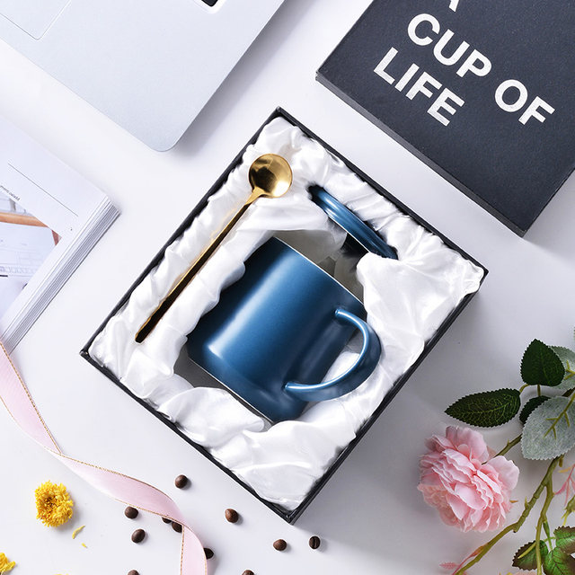 Ceramic Mark Cup Coffee Cup Home Couple Bringing Water Cup Women's ...