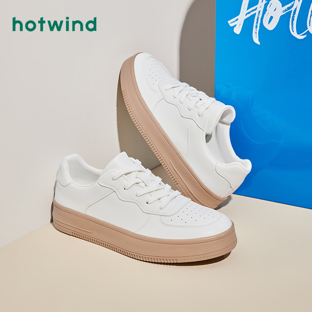 Hot men's shoes 24 autumn new men's fashion simple white shoes lace-up ...