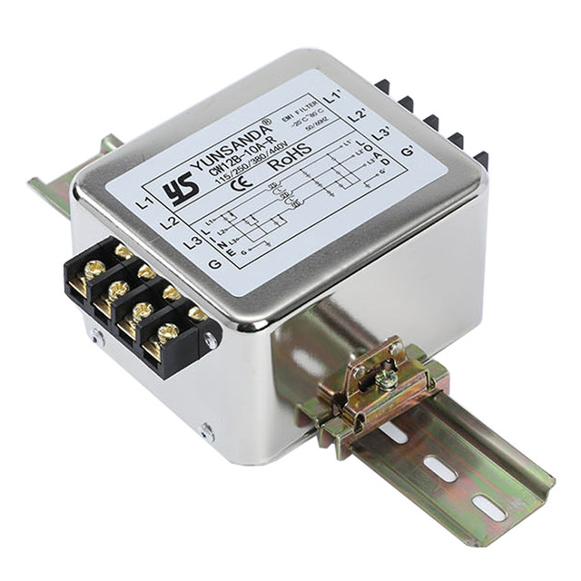Taiwan Yunsanda guide 380V power filter three-phase four-line CW12C-30A-R anti-interference
