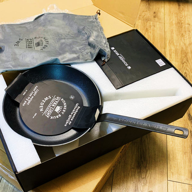 Ronneby Bruk Swedish imported ultra-light pure cast iron pan steak ...