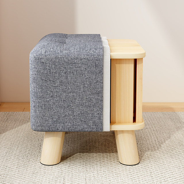 Household dwarf stool small stool living room coffee table solid wood ...