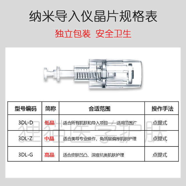 Nanocrystal introduction instrument consumables Electric microneedle ...
