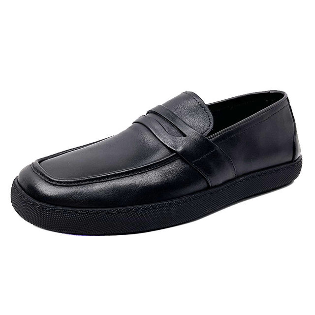 Summer thin -faced single -layer leather sleeve foot Carrefour shoes ...