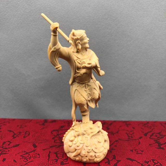 Small-leaf boxwood carving Kuixing Dou Dou God of Wealth and Fortune ...