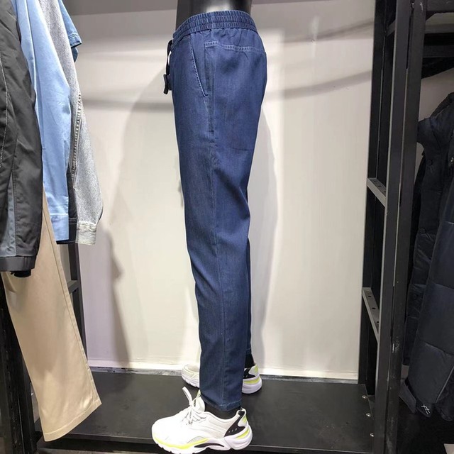 Brand Men's Clothing Mall Summer Thin Drawstring Men's Knitted Stretch ...